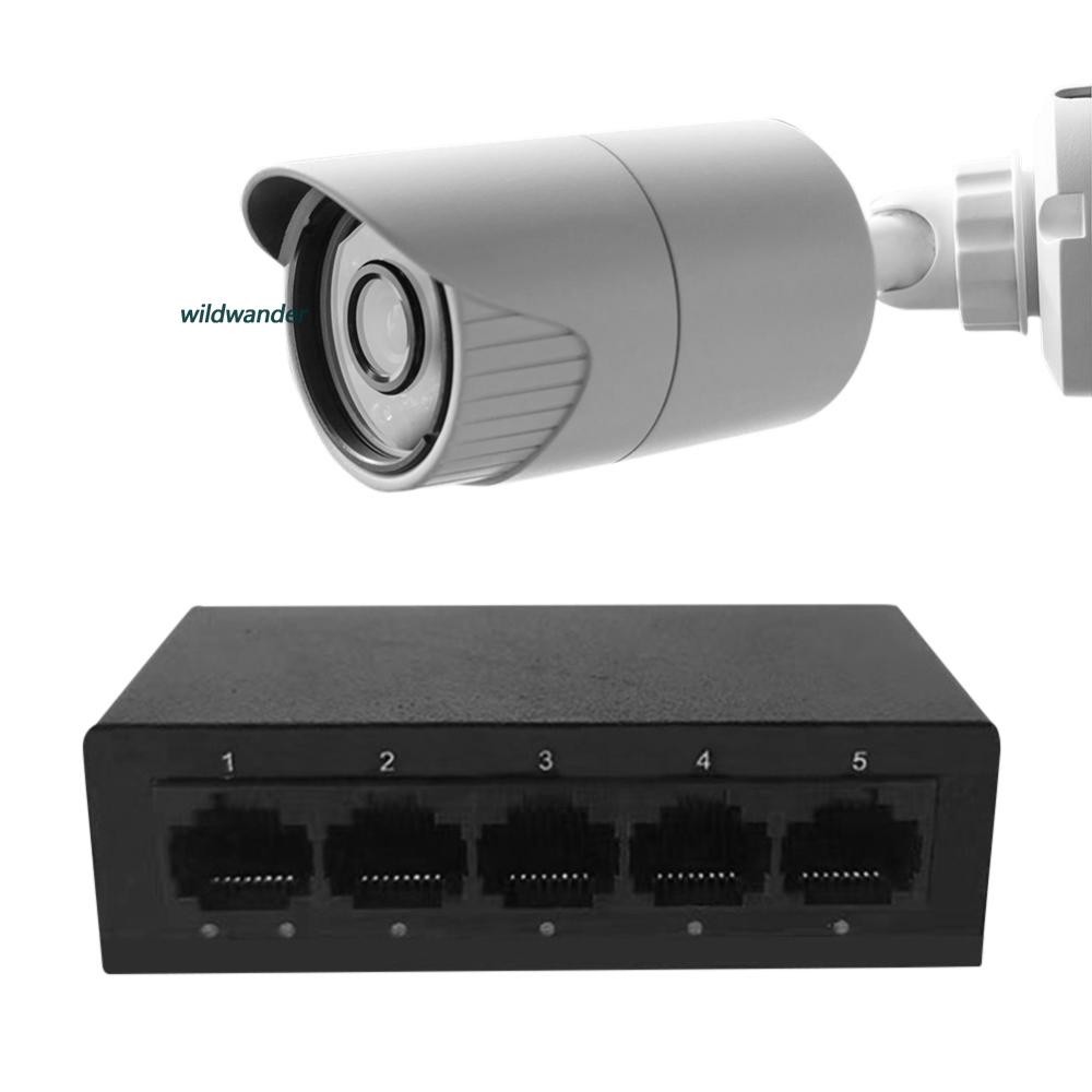 5 Port Gigabit Ethernet Switch Home Network Hub 10/100/1000Mbps Plug ...