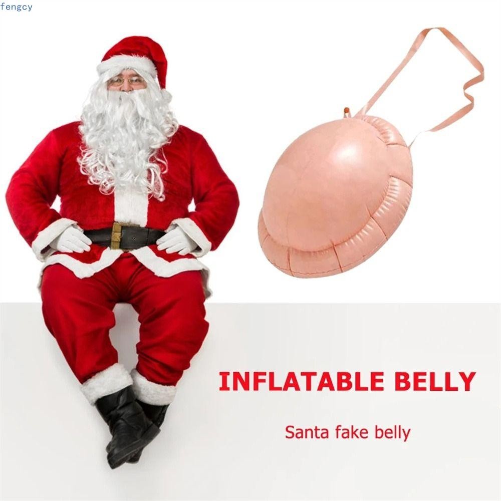 FENGCY Inflatable Belly, False Belly Christmas Fake Santa Claus Belly ...