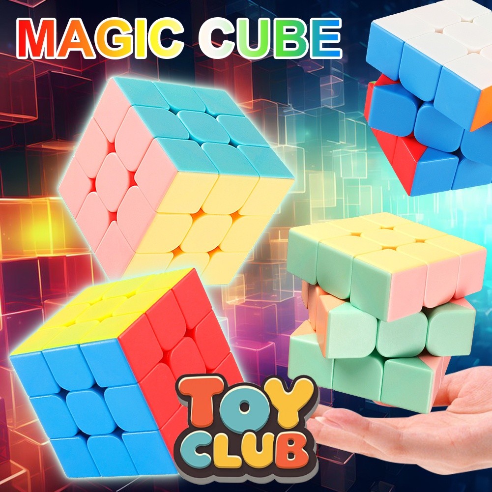 3x3 Rubik's Cube Stickerless Cubes Professional Speed Educational Toys ...