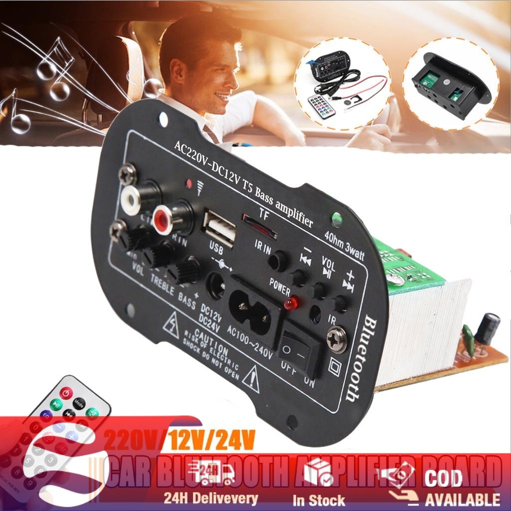 Bass Power Amplifier 220V Bluetooth Hi-Fi Bass Power AMP Mini Car ...