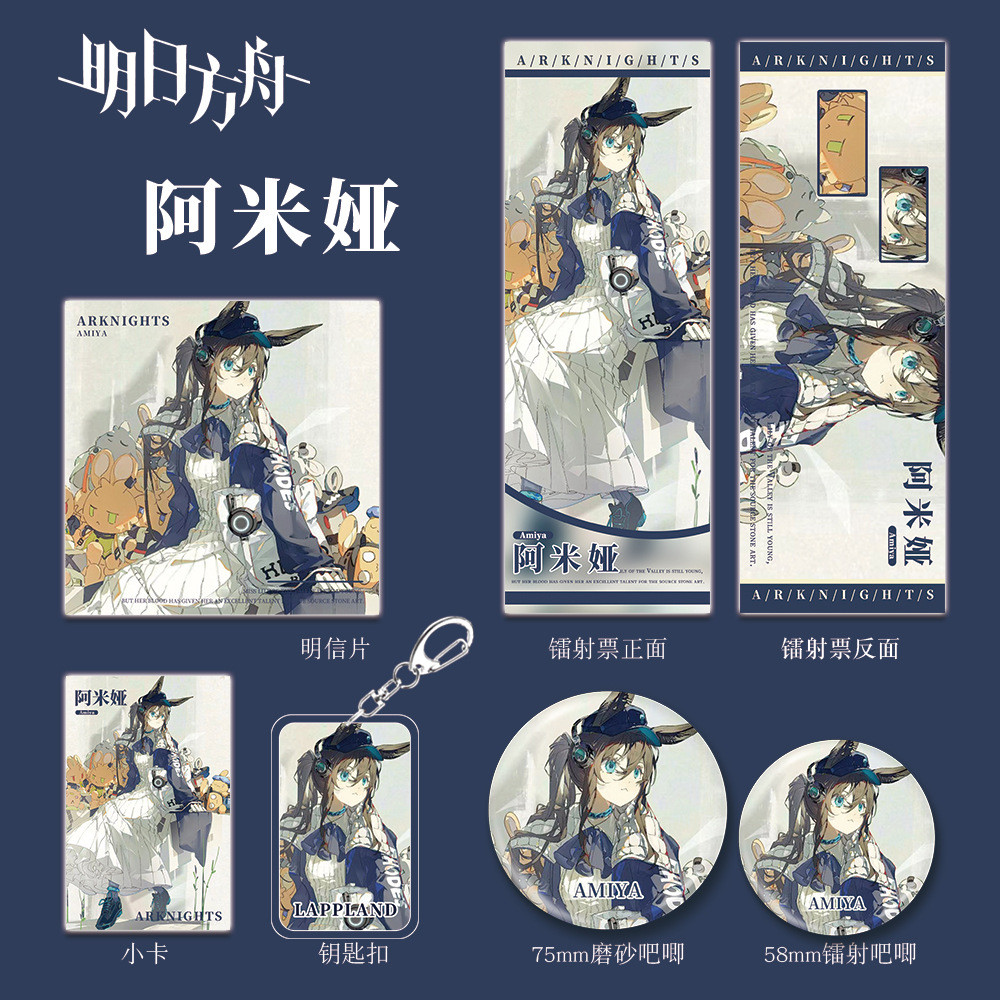 Arknights keychains badges photo cards holographic tickets and a set of ...