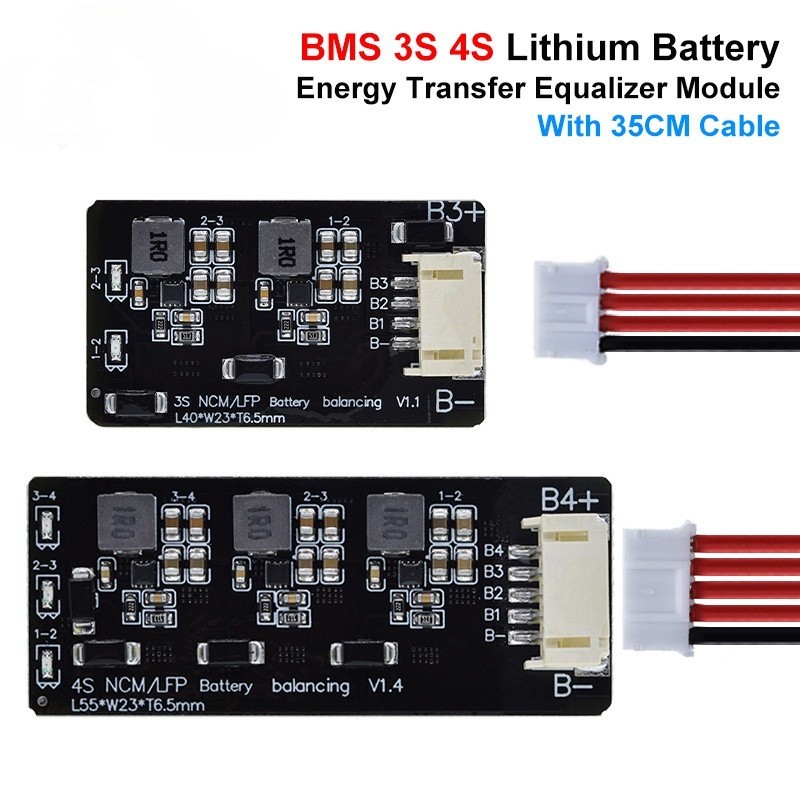 3S 4S Active Balancer Board 1.2A Lifepo4 Lipo Li-ion Lithium Battery Energy Transfer Equalizer ...