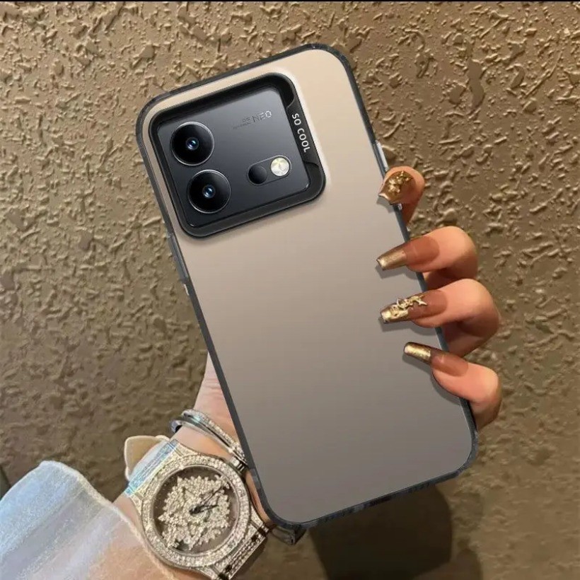 For iQOO Neo 8 Case iQOO Neo8 Pro Phone Case Luxury Laser Metallic ...
