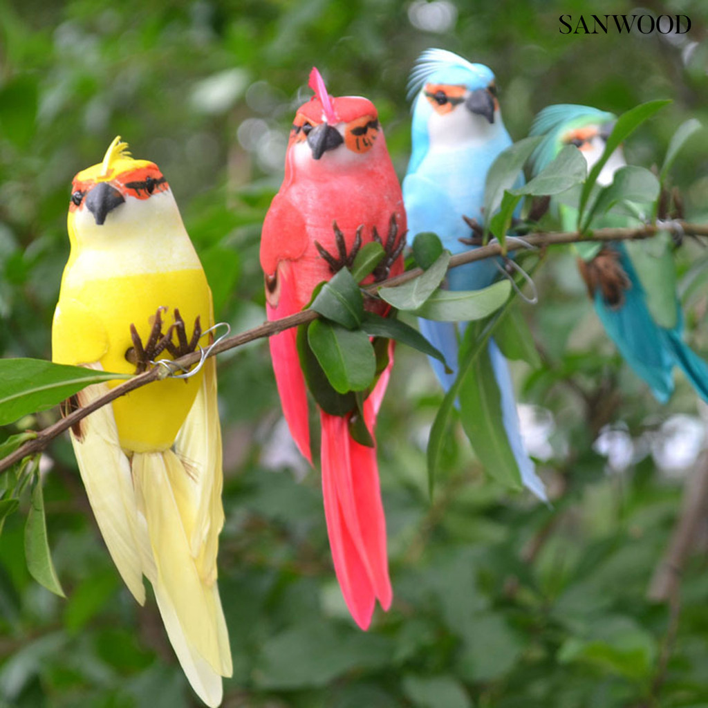Sanwood Imitation Bird Hand-crafted Realistic Appearance Unfading 3D ...