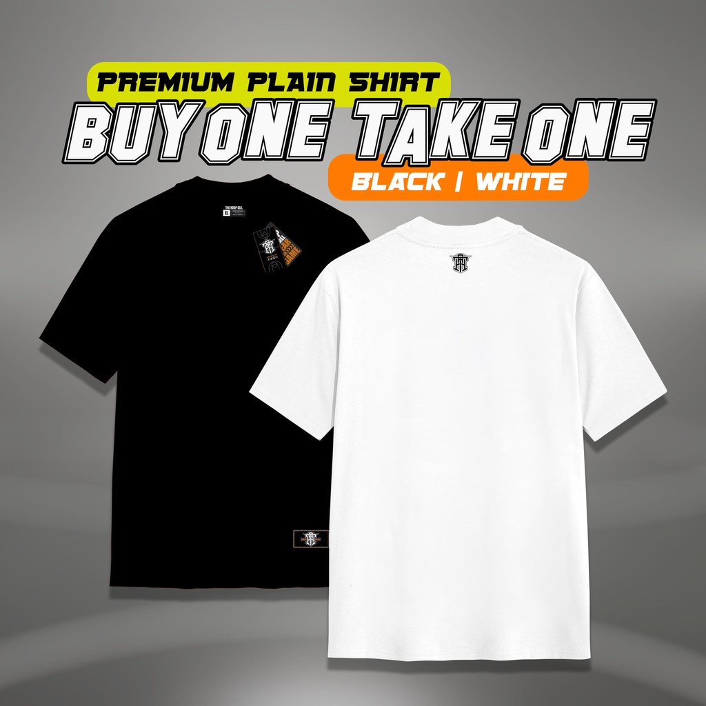THE HOOP APPAREL PREMIUM PLAIN BUY 1 TAKE 1 MIXED COLOR GRAPHIC COTTON ...