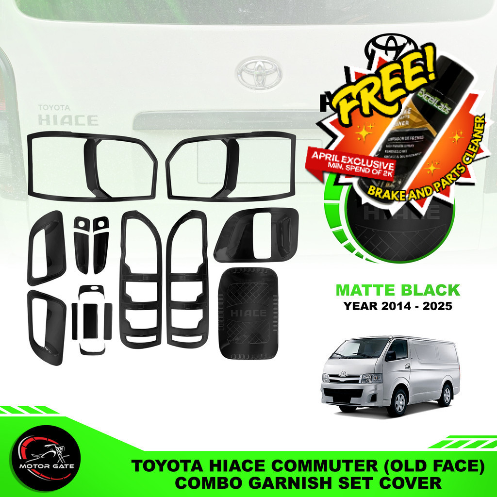 Toyota Hiace Commuter 2014 to 2025 OLD FACE Combo Set Garnish Cover ...
