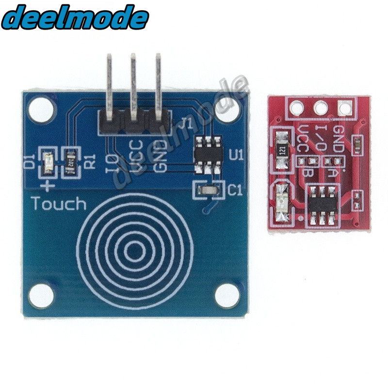 5PCS TTP223 Touch Key Switch Module Touching Button Self-Locking/No-Locking Capacitive Switches ...