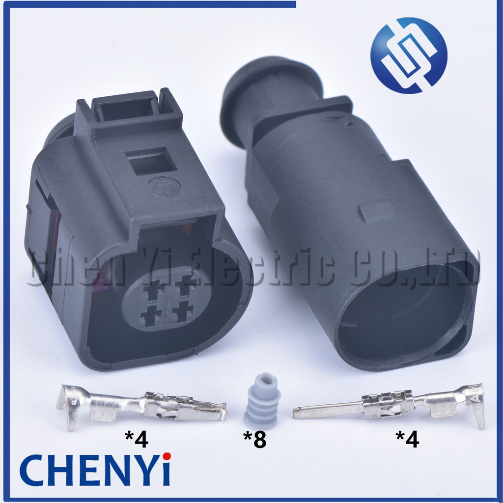 4 Pin 4B0973812 4B0973712 Automotive Connector 1.5mm Waterproof ...