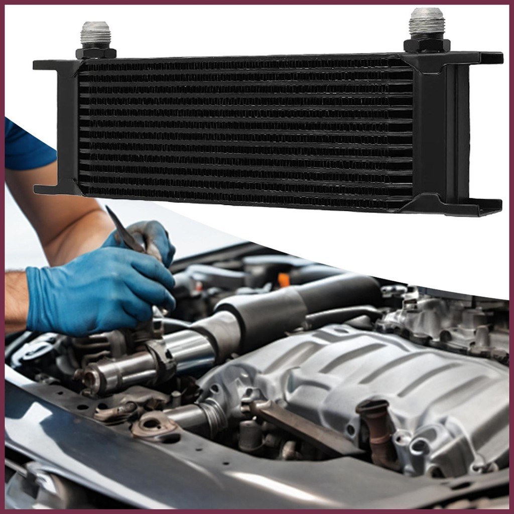 Engine Oil Cooler Kit Cooling Radiator Oil Cooler 13 Rows Transmission ...