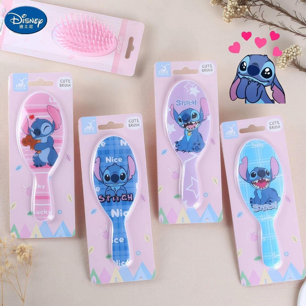 Anime Figure Lilo & Stitch Comb Girls Princess Elsa Hair Air Cushion ...