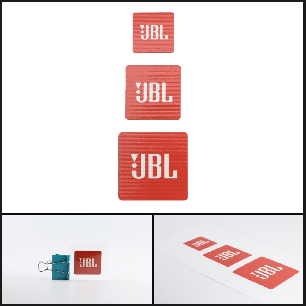 3pcs JBL logo badge 3D Sticker Decal DIY 30(1.18")+40mm(1.57")+50mm(1. ...