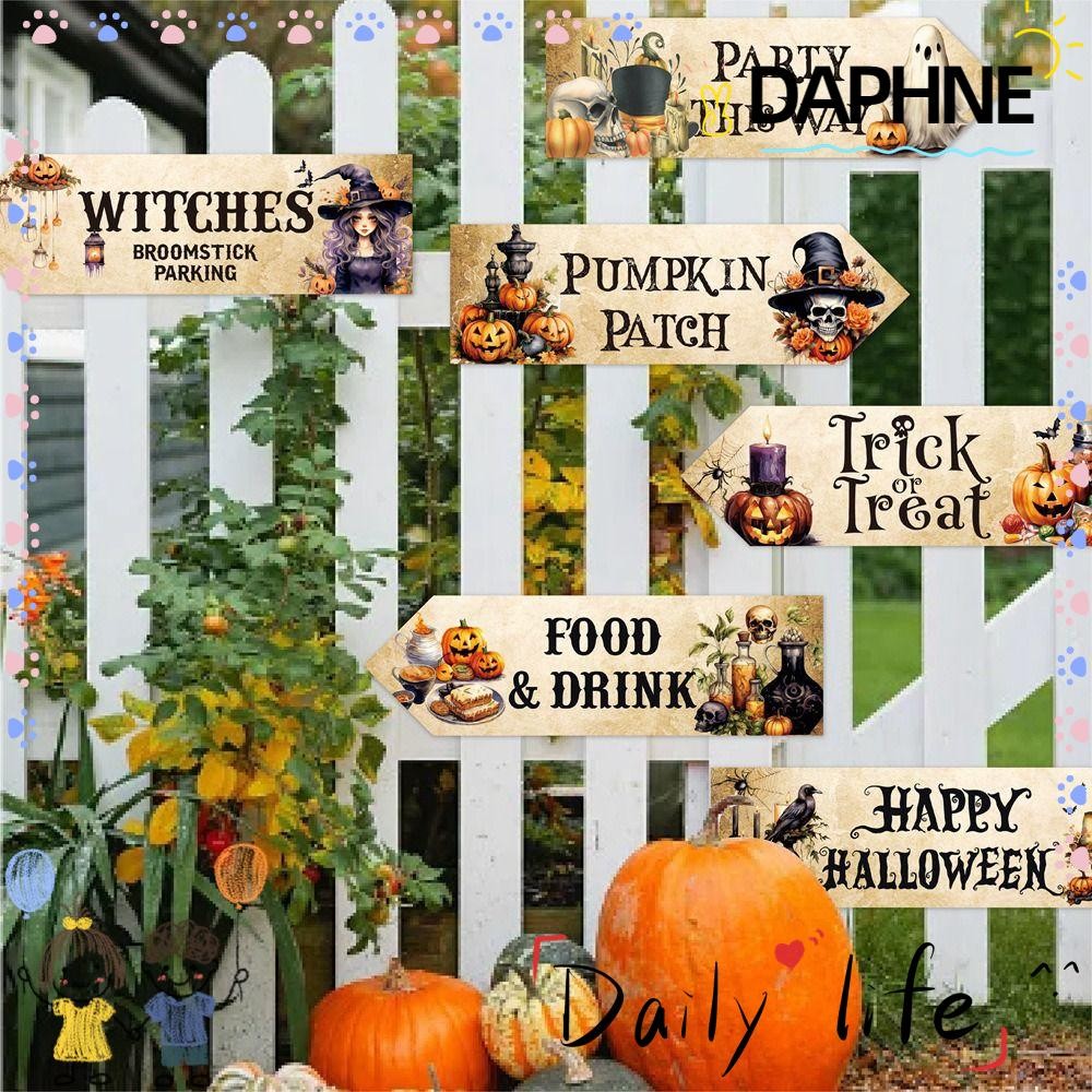 DAPHNE Halloween Road Sign, Party Decoration Garden Decoration Welcome ...