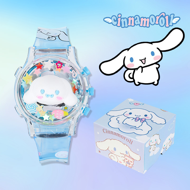Luminous Rotating Cinnamoroll Music Watch Students LABUBU Watch Sanrio ...