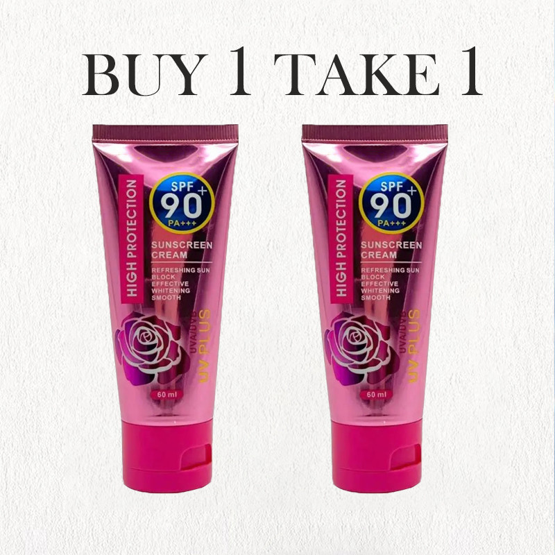 Buy 1 Take1 Waterproof SPF 90+ Facial Sunscreen Cream for Facial Body ...