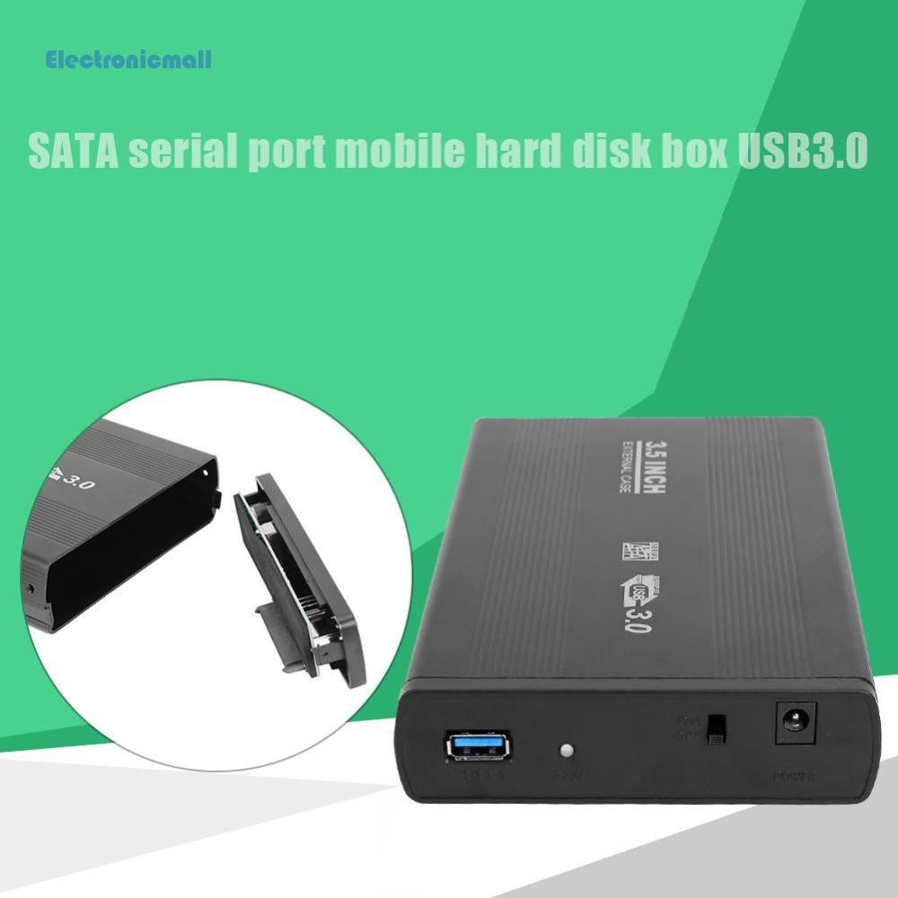 * USB 3.0 to SATA Port SSD HDD Case 3.5 inch 5-Gbps Aluminum Hard Drive Enclosur ...