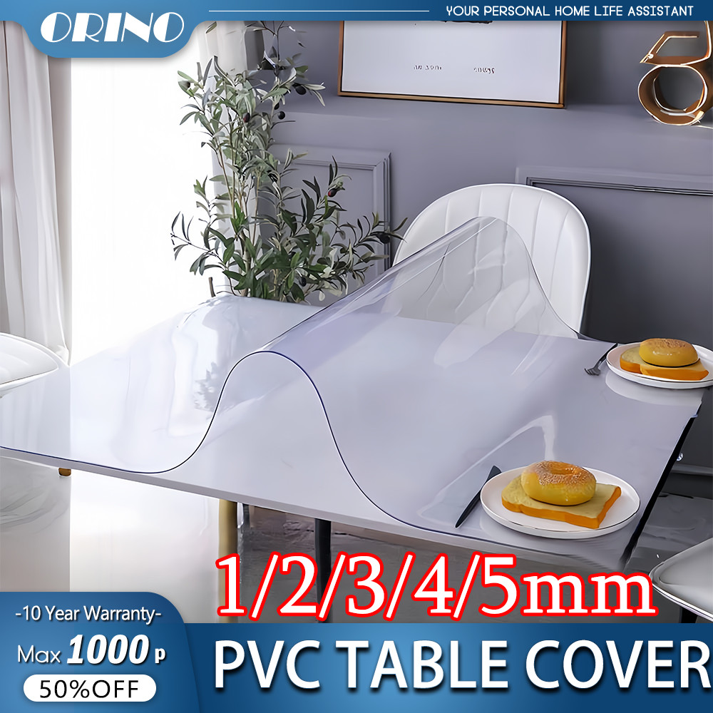 1.5/2/2.5/3/4/5mm Plastic Table Cover pvc table cloth Oil Proof ...