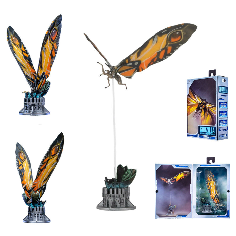Neca 2019 Godzilla King of Monsters Mothra Mothra Raton 23cm Movable ...