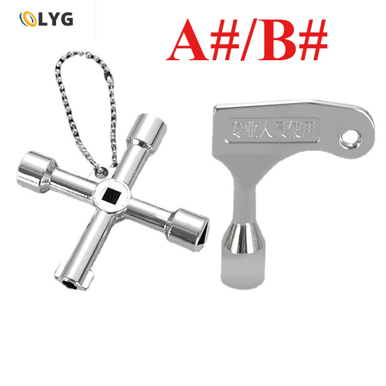 [LYG] Elevator Key Triangle Opposite Four Corners Square Round Hole ...