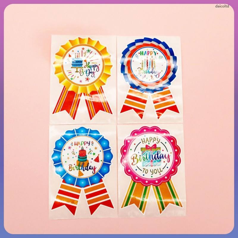 Birthday Stickers for Adults Happy Kids Tags Party Decoration Supplies ...