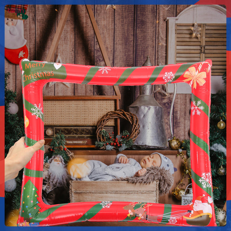 Merry Christmas Photo Frame Inflatable Photo Booth Prop Balloons ...