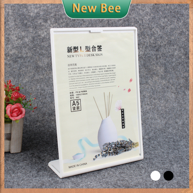 A4 Acrylic Menu Holder Restaurant Display Stand Milk Tea Shop Menu ...