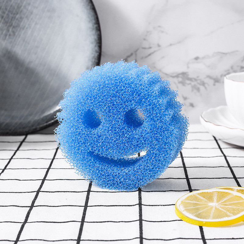 GMARTY Creativity Smiley Magic Dishwashing Sponge Household Kitchenware ...