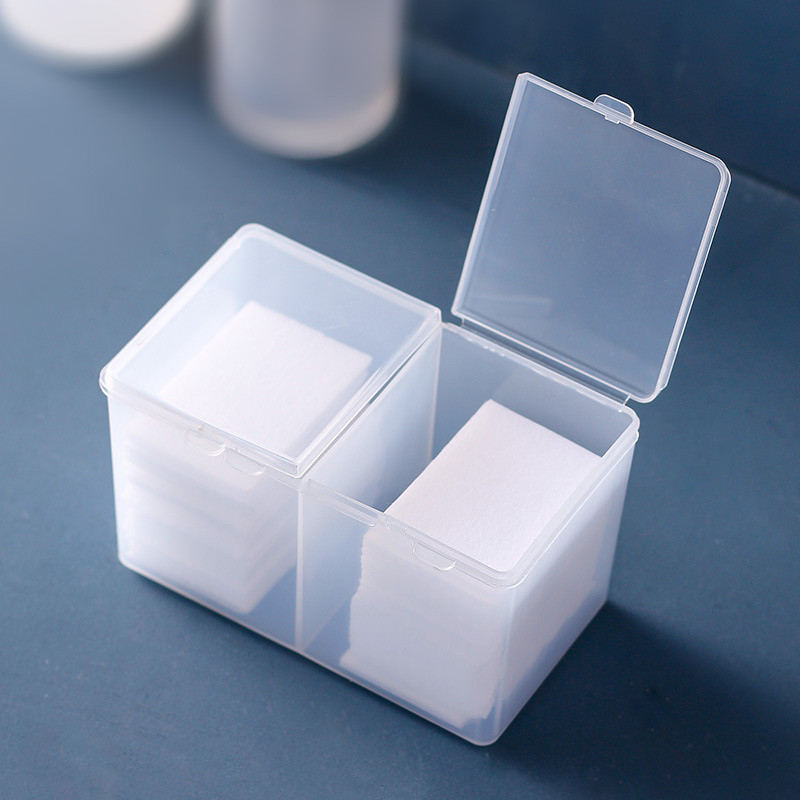 Hot selling 2 Compartment Plastic Storage Box with Lid Transparent ...