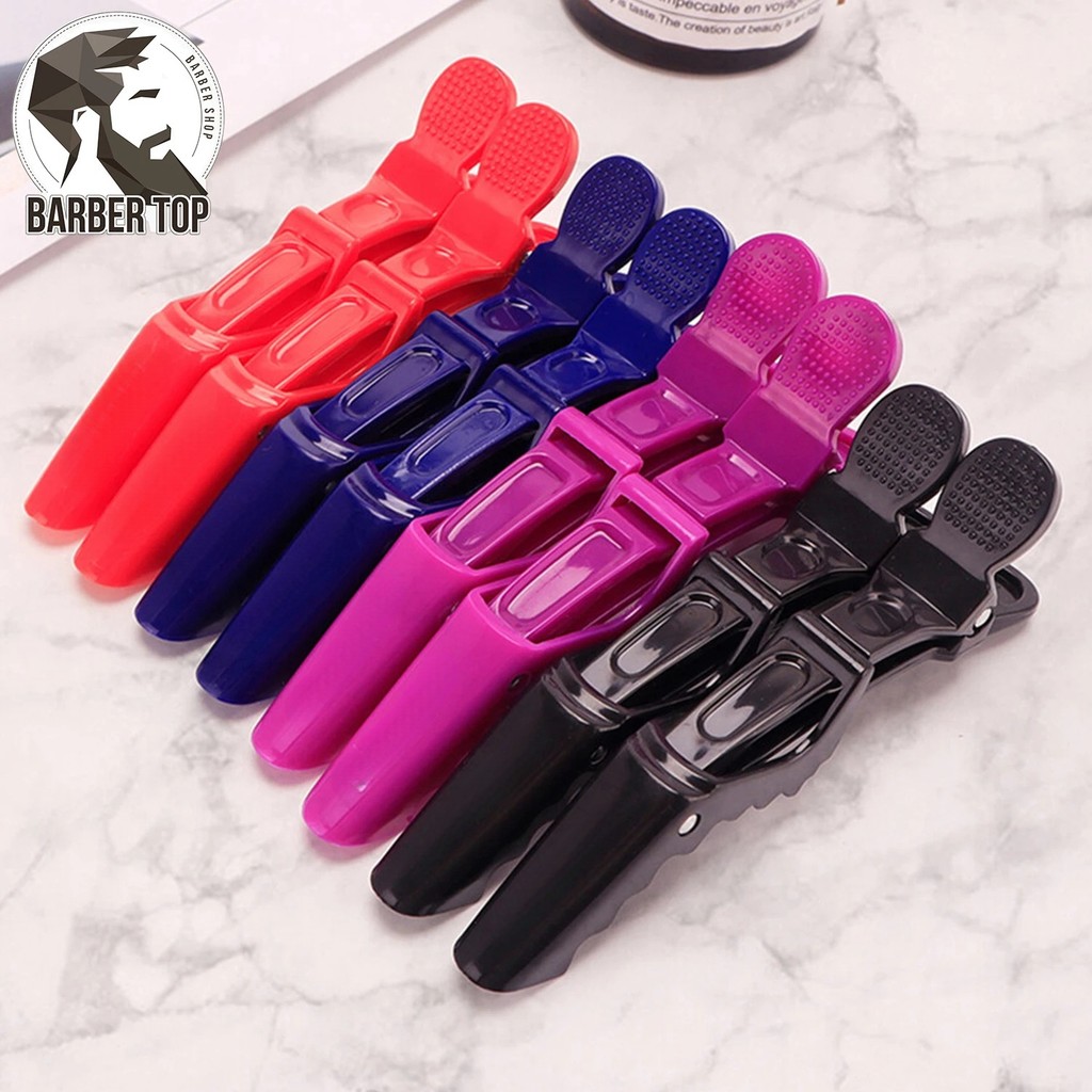 6PCS Alligator Hair Clip Hairdressing Clamps Plastic Hair Claw ...
