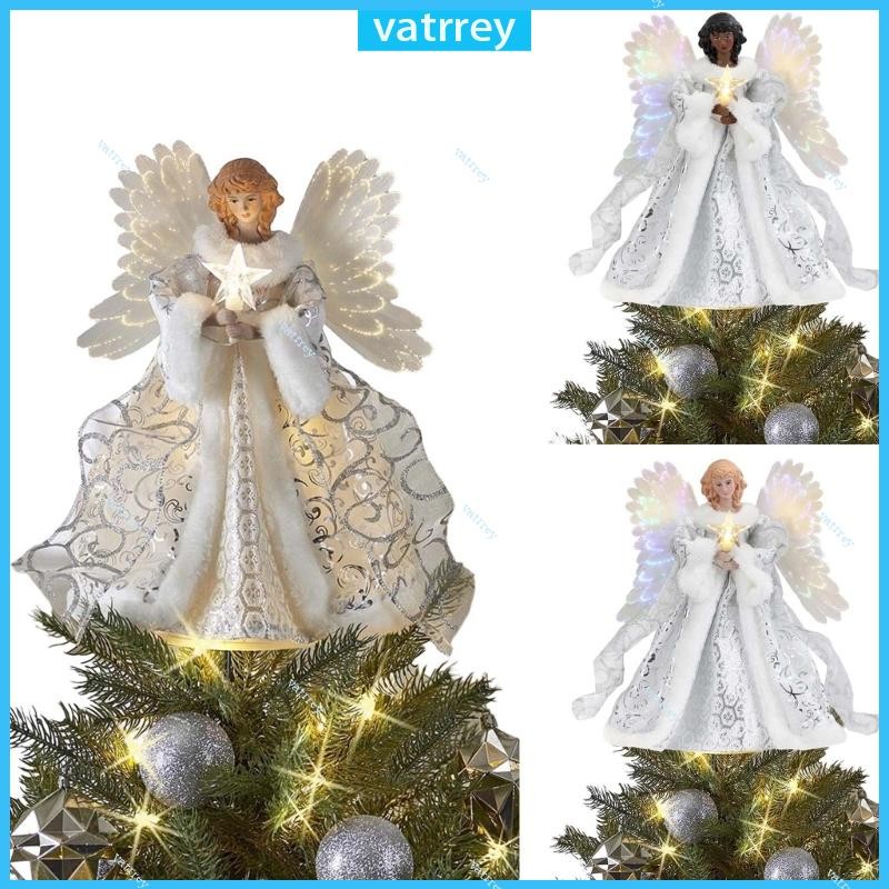 VA Angel Tree Topper Christmas Tree Topper with Illuminated Angel for ...