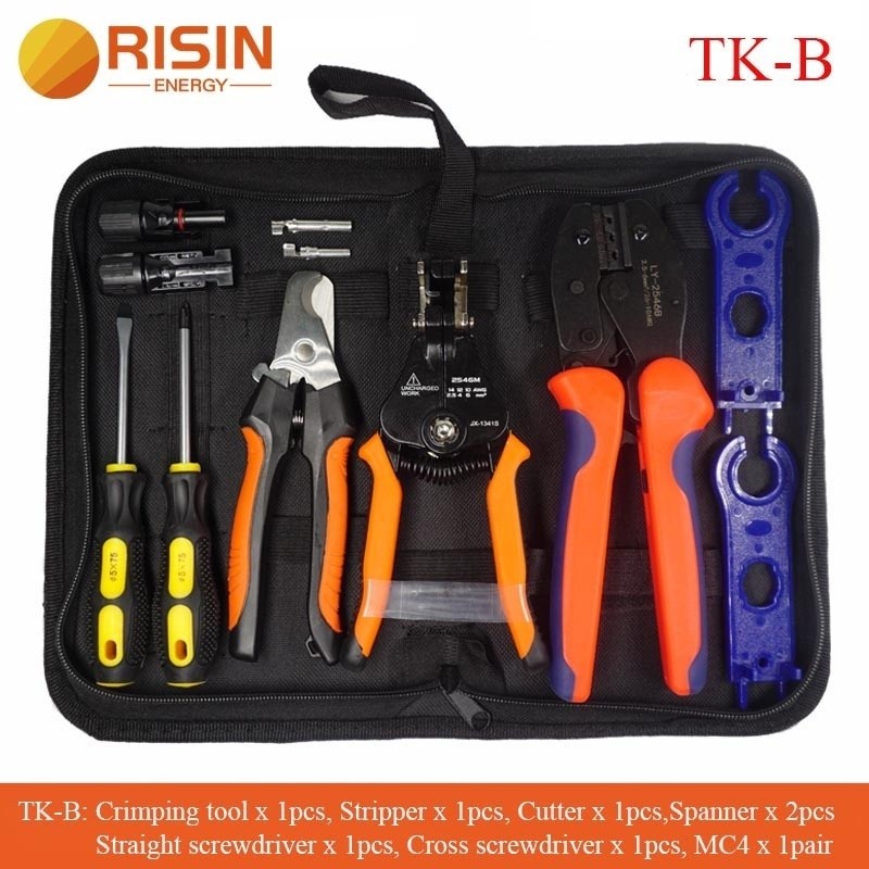 Risin PV Solar MC4 Tool Set kits Bag For MC4 Multifunction Including ...