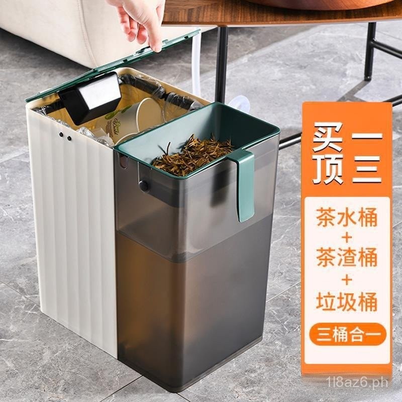 Tea Bucket Waste Water Bucket Dry Wet Separation Tea Barrel Commercial ...
