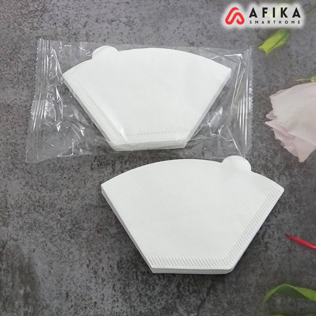 Coffee Filter Paper Filter Paper V60 1-4 Cups 100 PCS | Shopee Philippines