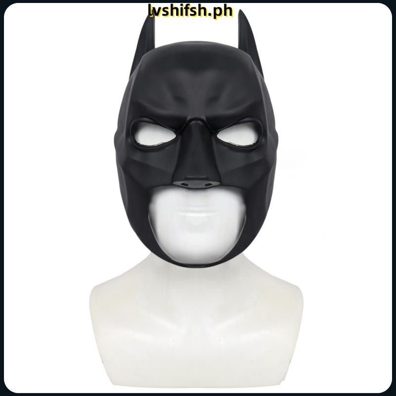 Batman Full Mask With Cowl The Dark Knight Rises Latex Helmet Adult ...
