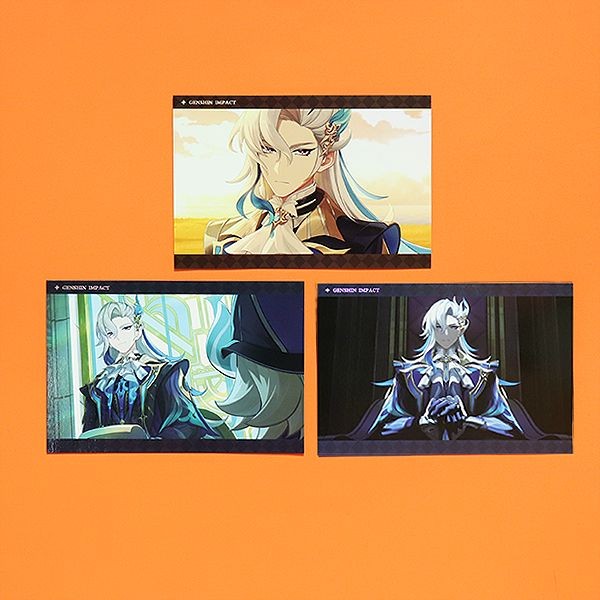 Set of 3 Neuvillette Character PV Series Photo Cards - Genshin Impact ...