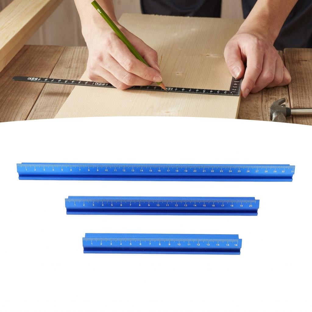 Viviwins Edge Measuring Ruler Sloped Edges CNC Machining V Shaped ...