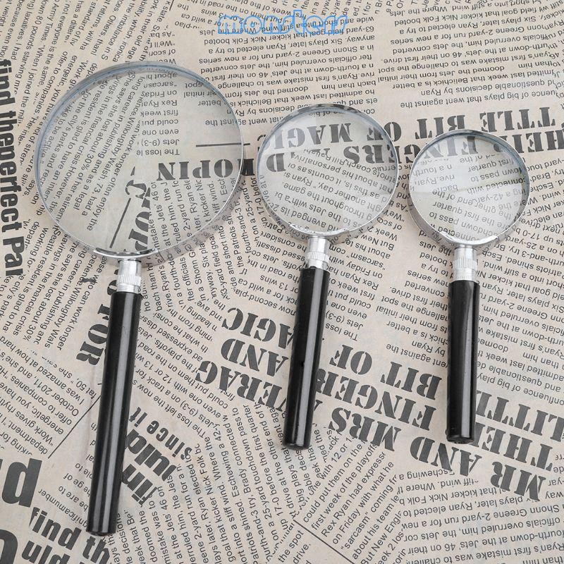 Mon 5X Portable Handheld Magnifier Definition Reading Magnifying Glass ...