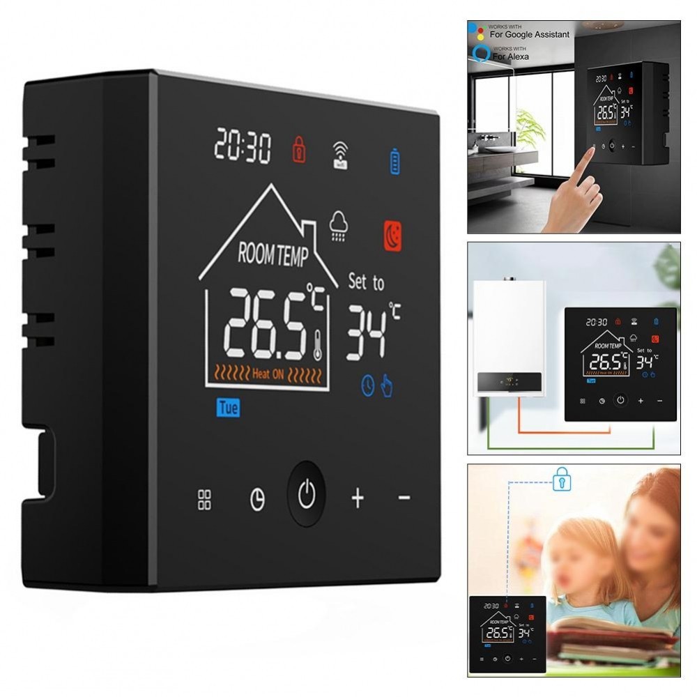 Smart Heating Thermostat with Remote Access and Weekly Programming ...