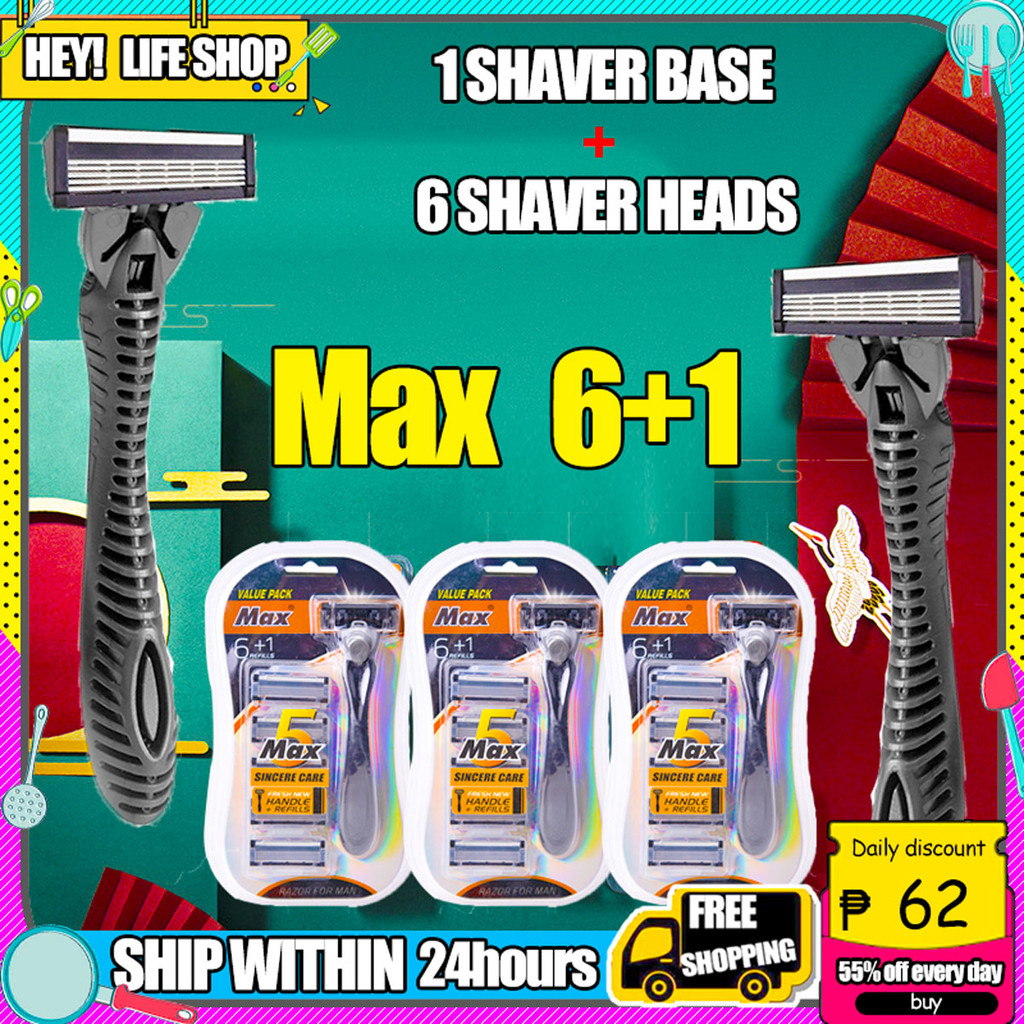 Comfort Shaver Personal Care1+6 Shaving Set Disposable Razor 5-layer ...