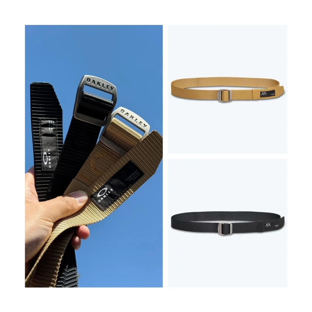 OAKLEY metal lock design belt outdoor functional style belt nylon woven ...