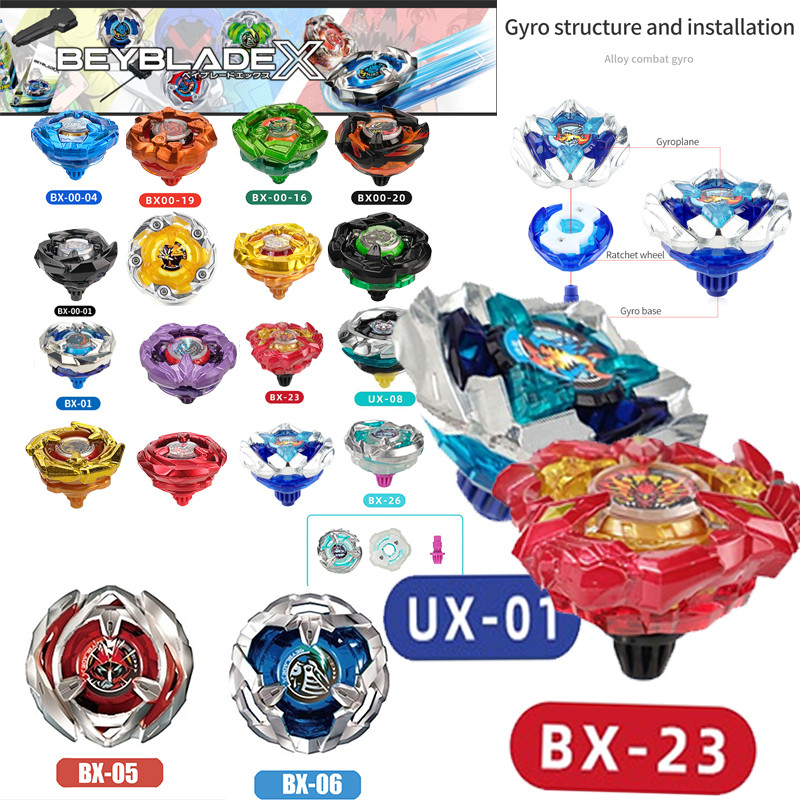 Beyblade X Complete Set Beyblade Bit Beast Dragoon Bey Blade X BX UX-01 ...