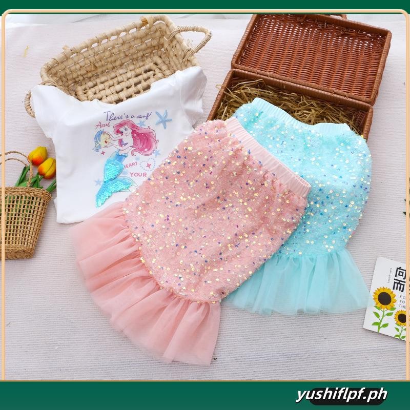 Hi-Kid Princess Tutu Mermaid Dress for Kids 1-8 Years Old Little ...
