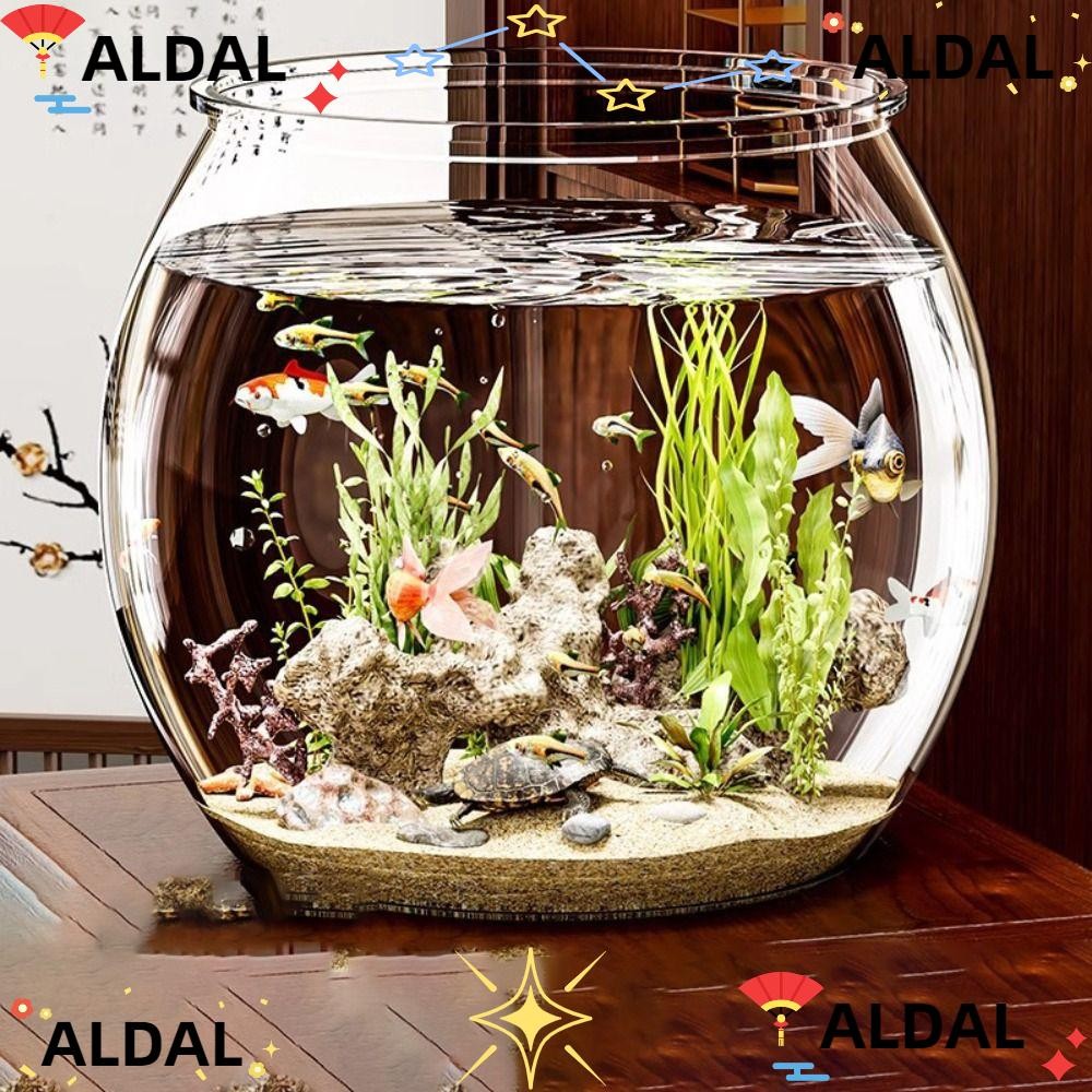 ALDAL Desktop Ecological Fish Tank, Transparent Touch-resistant Plastic ...