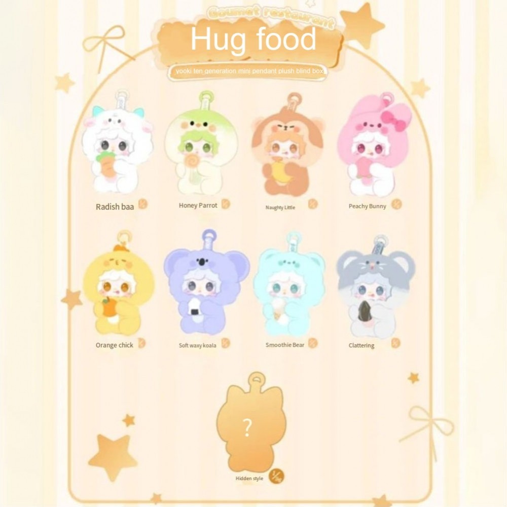 Collectible Yooki V10 Mini Dolls in Gourmet Restaurant Theme Blind Box ...