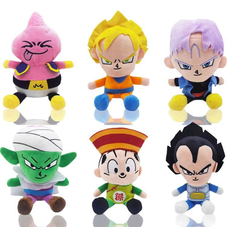 New Super Saiyan Figure Dragon Ball Plush Toy Majin Buu Doll | Shopee ...