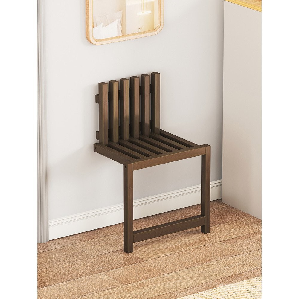 Household Entryway Folding Stool Shoe Changing Stool Wall-mounted ...