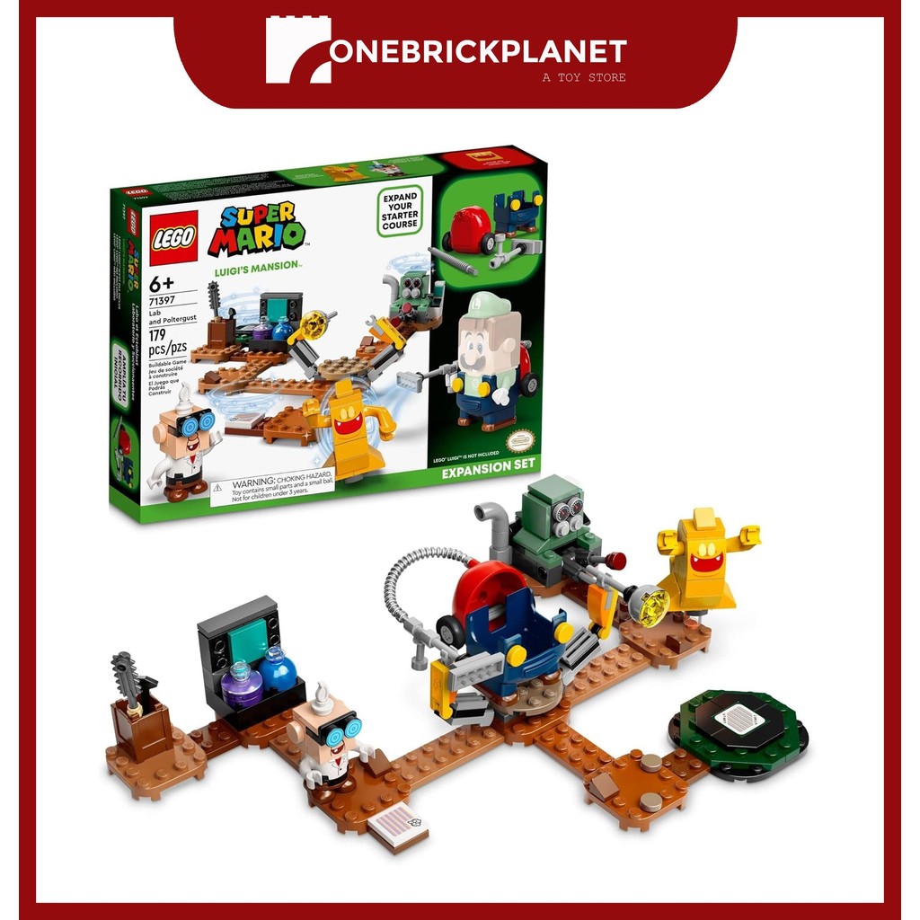 LEGO 71397 Super Mario - Luigi’s Mansion Lab and Poltergust Expansion ...
