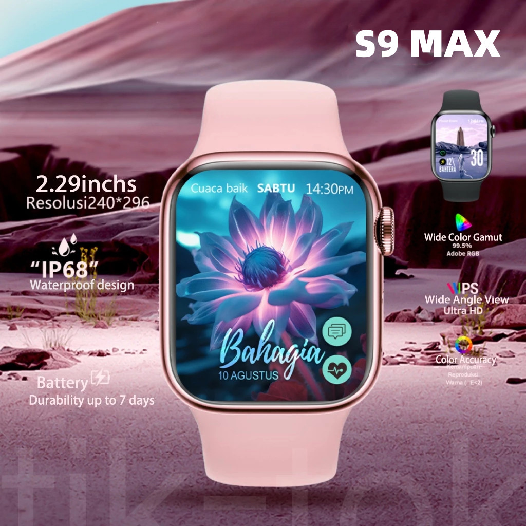 Samsung S9 Smart Watch Original Newest 1.99" AMOLED Full Touch Screen Bluetooth Call IP68 ...