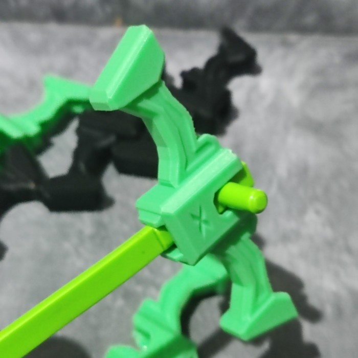 HIJAU 3D Print Vertical Hand Grip For Beyblade X Ripcord Hold Launcher ...