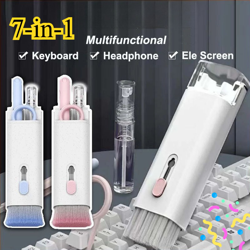 7-in-1 Computer Keyboard Cleaner Brush Kit Earphone Cleaning for ...