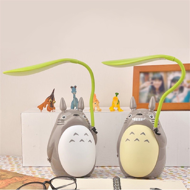 Totoro Night Lights LED Table Lamp White/Warm Color Light Cartoon ...